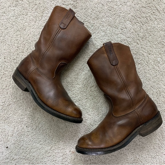 Red Wing Shoes | Shoes | Mens Red Wing Brown Leather Pecos Rugged Work ...